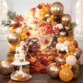 Fall Maple Leaf Arch Backdrop Cover 4 FT, Hedgehog Forest Wedding Arch ...