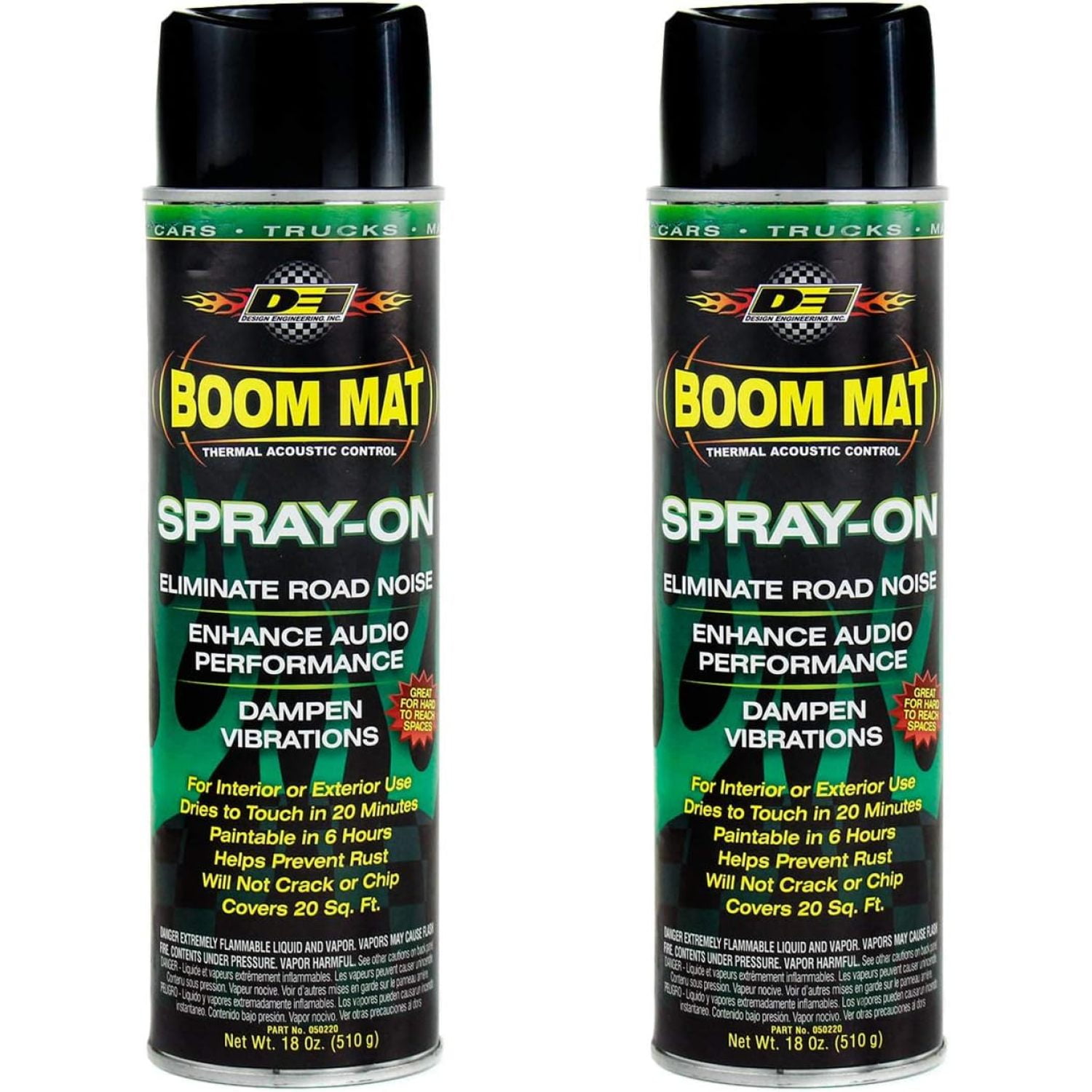 CYQUIO Boom MAT Spray on for Sound Deadening 18 Oz (2 Pack) - Walmart.com