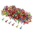 EHJRE 100 Pack Metal Bunt Brads Pattern Clips DIY Mini Colorful Brads ...