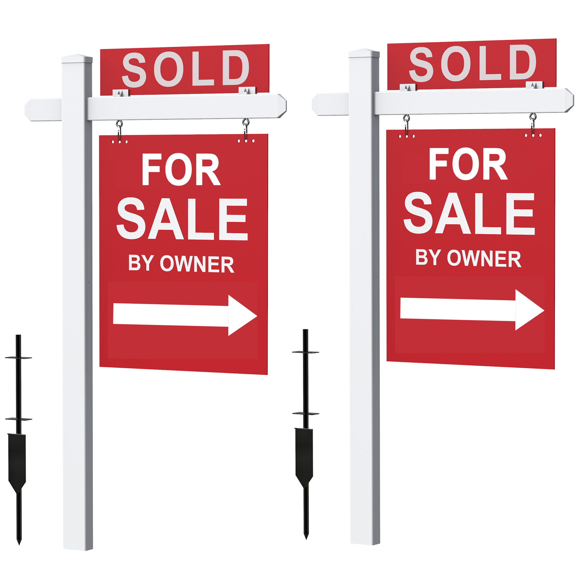 5 3 Ft 2pk Real Estate Sign Post Vinyl For Sale Sign Rent Sign Walmart 5 3 Ft 2pk Real Estate Sign Post Vinyl For Sale Sign Rent Sign Walmart