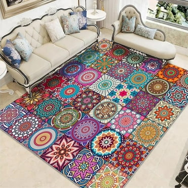 Casavani Bedroom Carpet Outdoor Boho Rug, Beige 2x3 feet - Walmart.com