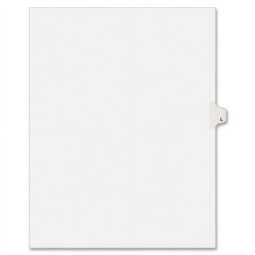 Avery Individual Legal Dividers Avery Style, Letter Size, Side Tab #55 ...