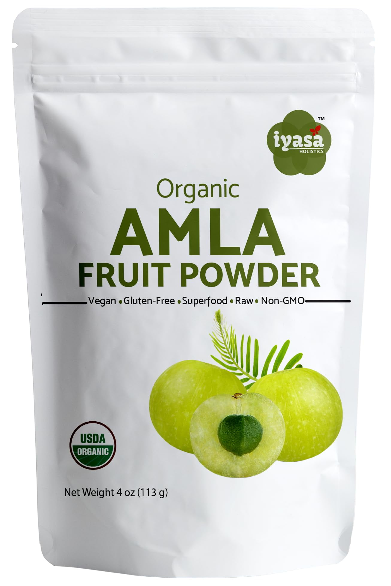 Paquete De Prueba Iyasa Holistics De Fruta Orgánica Amla En Polvo 112