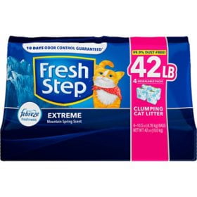 Fresh Step Clean Paws Unscented Clumping Cat Litter, 22.5 lbs - Walmart.com
