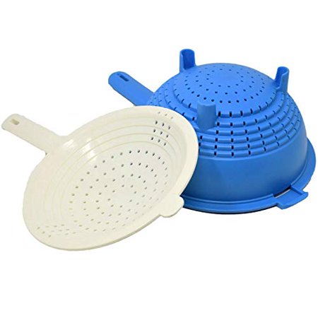 Tupperware Double Colander in Blue | Walmart Canada
