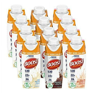 BOOST Very High Calorie Nutritional Drink, Vanilla, 8 Fl Oz, 6-Pack ...
