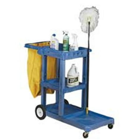 Janitorial Cart- w- 25 Gallon Bag- 55in.x30in.x38in.- Blue | Walmart Canada