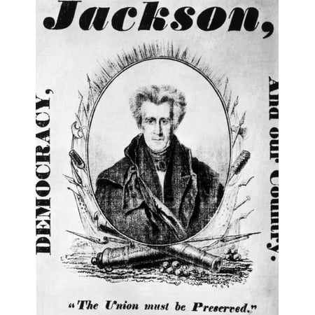 Andrew Jackson Presidential Campaign Poster History (24 x 36) | Walmart ...