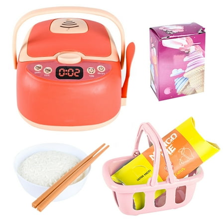 jovati Kitchen Utensils Set with Holder Kids Electric Simulation Rice ...