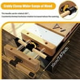 Hard Wood Workbench for Woodworking Studios, Portable Desktop Woodworking Workbench with Limit ...