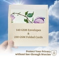 Cream A7 5x7 Blank Note Cards and Envelopes Set for Invitations and ...