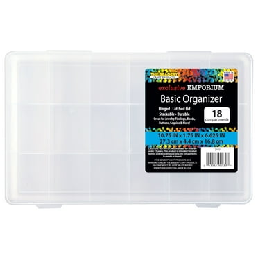 The Beadery Clear Plastic 32 Compartment Storage Box - Walmart.com