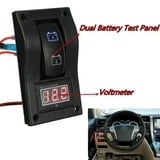 Great Performance Car Dual Battery Test Panel Rocker Switch LED ...