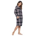 Ashford And Brooks Womens Flannel Plaid Long Sleeve Nightgown