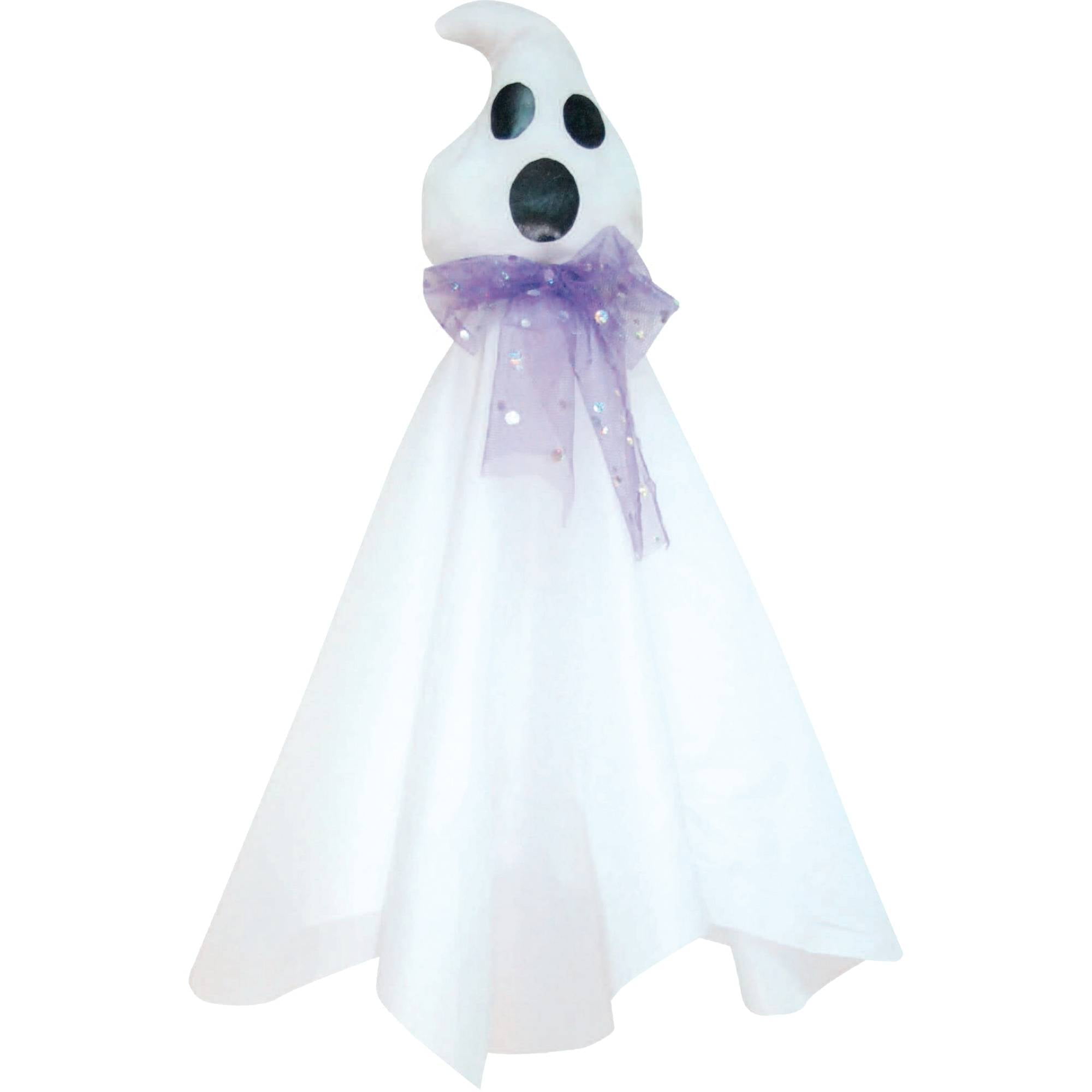 Hanging Ghost with Purple Tie Halloween Decoration - Walmart.com