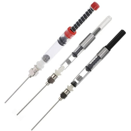 3 Pcs Fountain Pen Ink Syringe Filler Spring Syringe with Blunt Needle ...