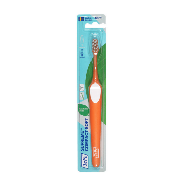 TEPE Supreme Compact Soft Toothbrushes – Soft Bristle Sustainable ...