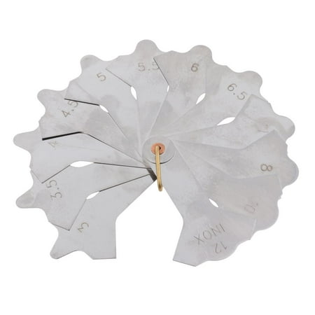 Stainless Steel R3-12 Mm & Concave Convex Measuring Tool, 12 Pieces ...