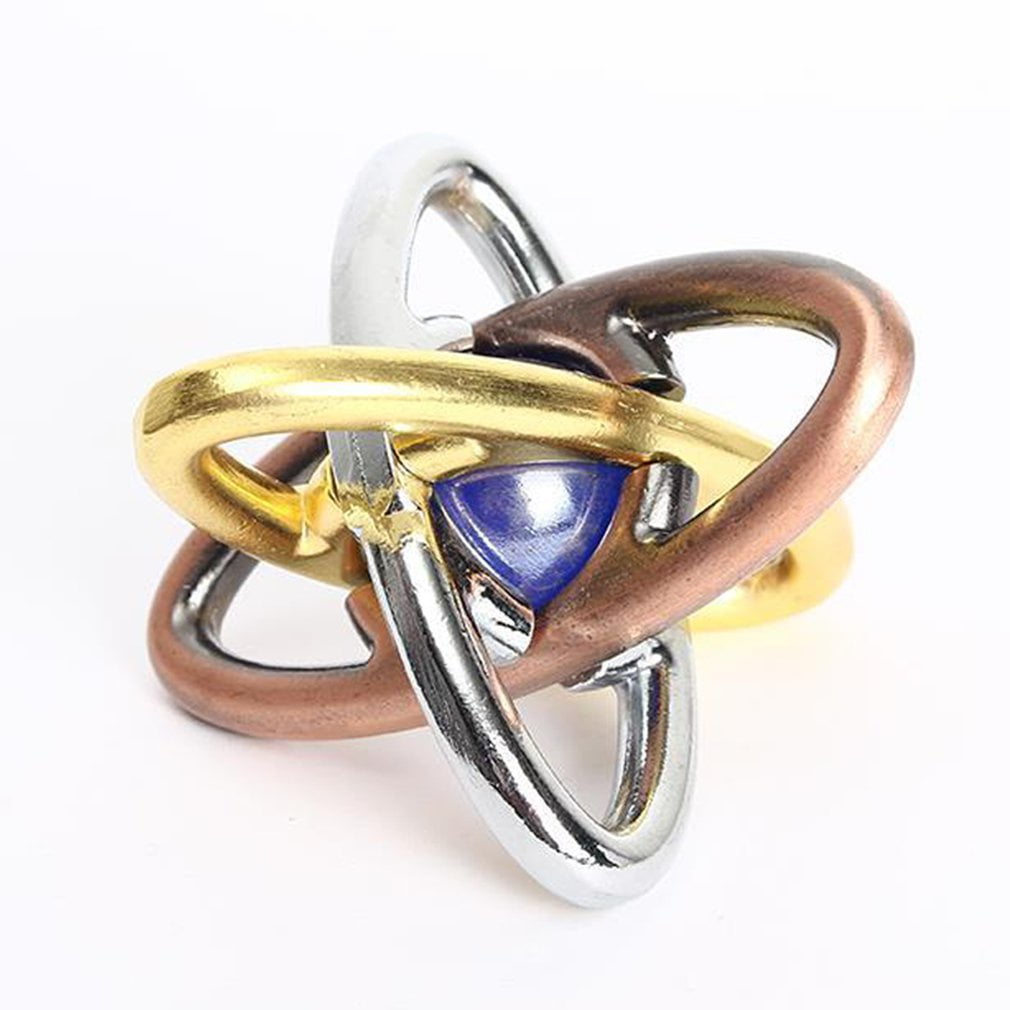 Four-dimensional Triangle Classic Metal Puzzle IQ Test Magic Mind Brain ...