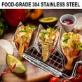 Pompotops Taco Shell Maker Press, Stainless Steel Tortilla Fryer Tongs ...
