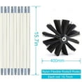 Flexible Flue Brush Rods Chimney Brush Kit Chimney Sweep Soot Cleaning ...