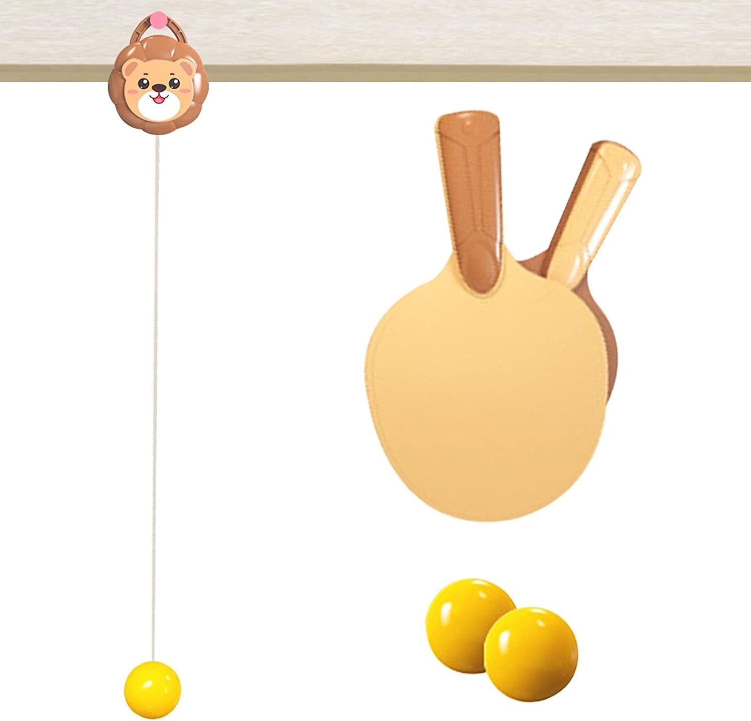 MYSEPT Kids Table Tennis Trainer - Adjustable Table Tennis Practice ...