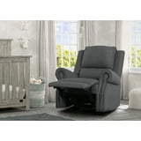 Delta Children Drake Nursery Glider Swivel Recliner, Charcoal - Walmart.com