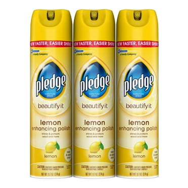Pledge® Expert Care™ Lemon Enhancing Polish, Aerosol, Lemon, 9.7 oz ...
