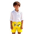 Boys Swim Trunks Quick Dry with Funny Graphic Print, Elastic Waist ...
