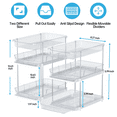 Delamu 2 Sets Of 3 Tier Bathroom Under Sink Organizers And Storage