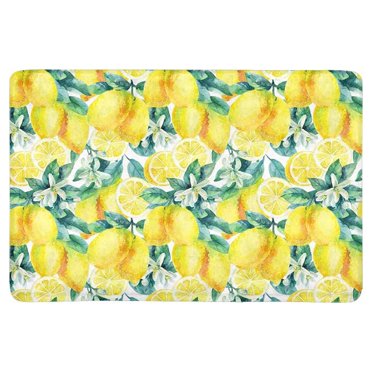 MKHERT Funny Fruit Decor Yellow Lemon Art Doormat Rug Home Decor Floor ...