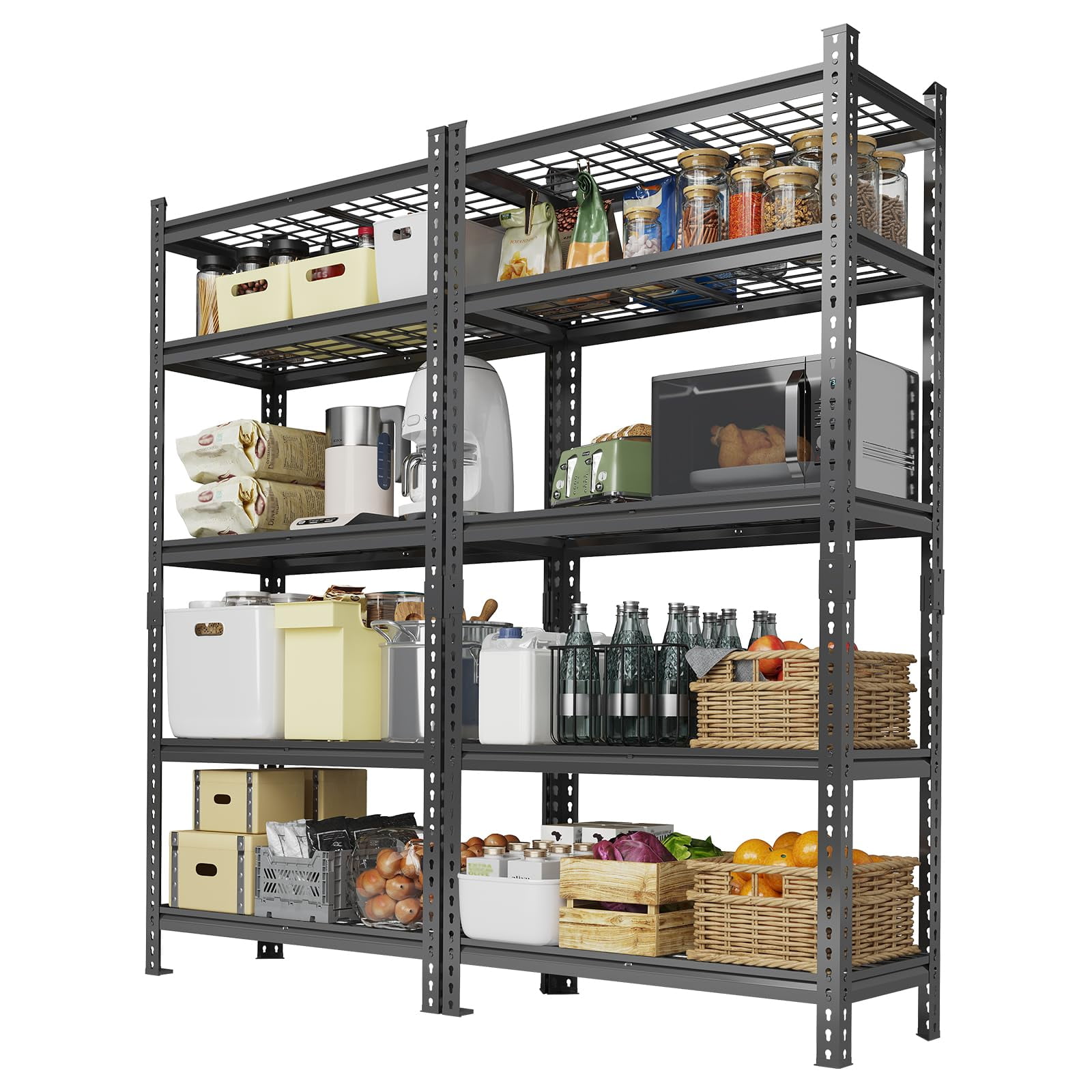 Click here for Cuisinaid Set Of 2 Storage Shelving Unit Garage Sh... prices