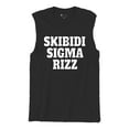 Skibidi Sigma Rizz Men's Muscle Shirt Funny Goat Gyatt Meme Zoomer ...