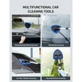 Dinfu Auto Windshield Cleaning Kit with Expandable Handle, 4 Reusable ...