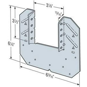 Simpson Strong Tie EPB44 12-Gauge 4x4 Elevated Post Base 10-per Box ...