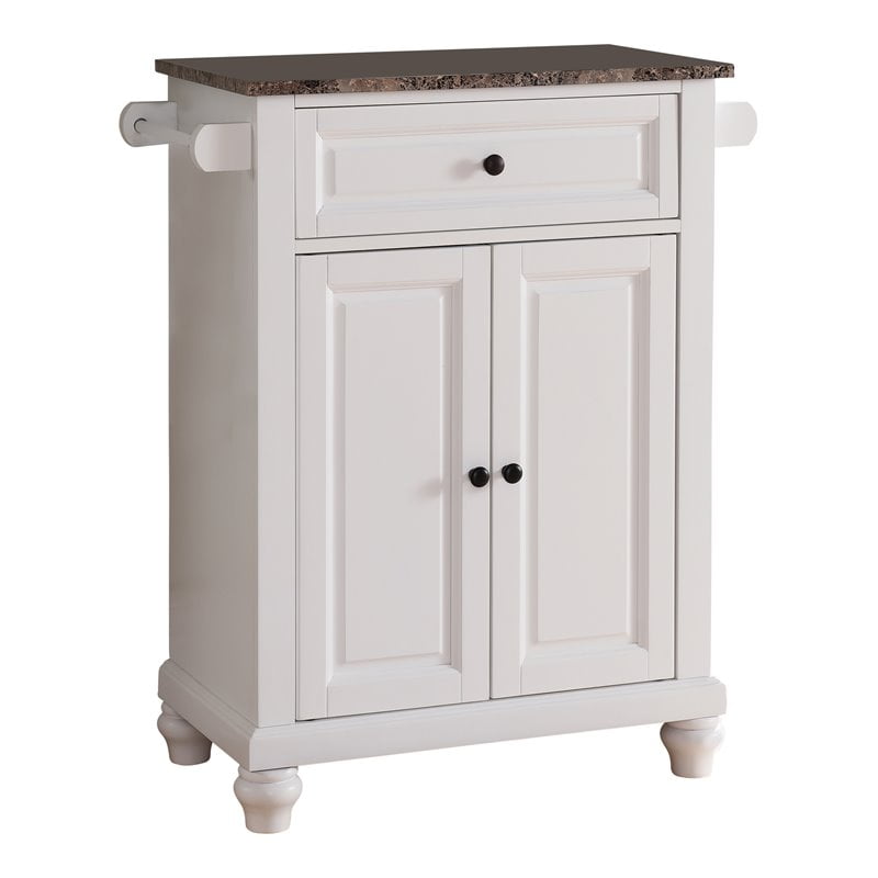 Pilaster Designs Ian Contemporary Wood Kitchen Island Storage Cabinet ...