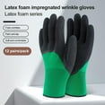 Breathable Rubber Latex Coated Heavy Duty Work Gloves Anti Slip ...