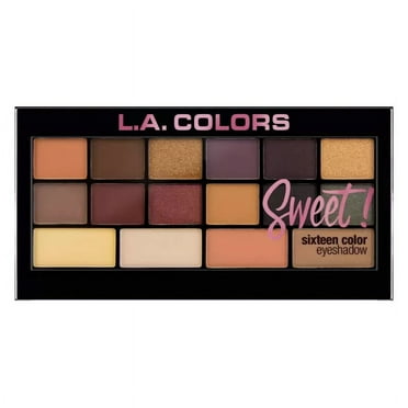 L.A. COLORS 10 Color Eyeshadow Palette, Glam, Matte Makeup Shades, 0.56 ...