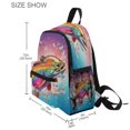 ALAZA Fish with Rainbow Pattern School Backpack Student Bookbag Mini ...