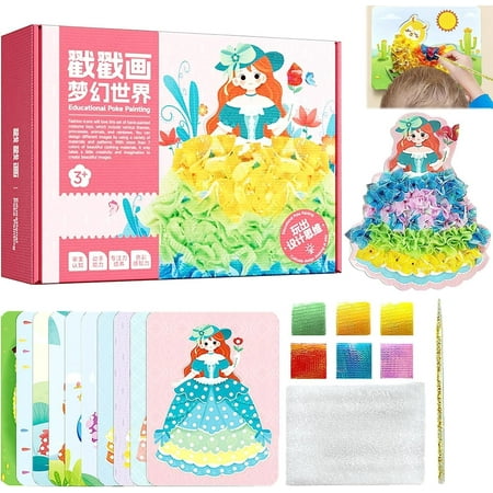 Creative Poke Art DIY Kit for Girls, Creative Poke Art Fabric Puzzle ...