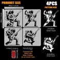 4Pcs 4 Styles PET Hollow Out Drawing Painting Stencils for DIY ...