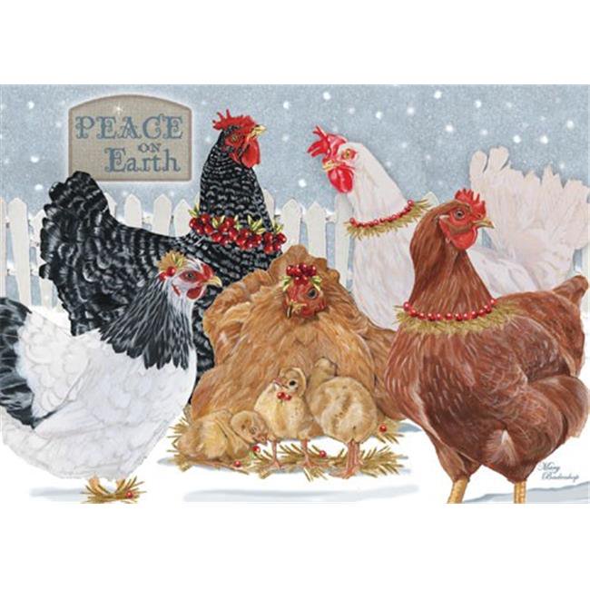 Pipsqueak Productions C714 Holiday Hens Farm Christmas Boxed Cards ...