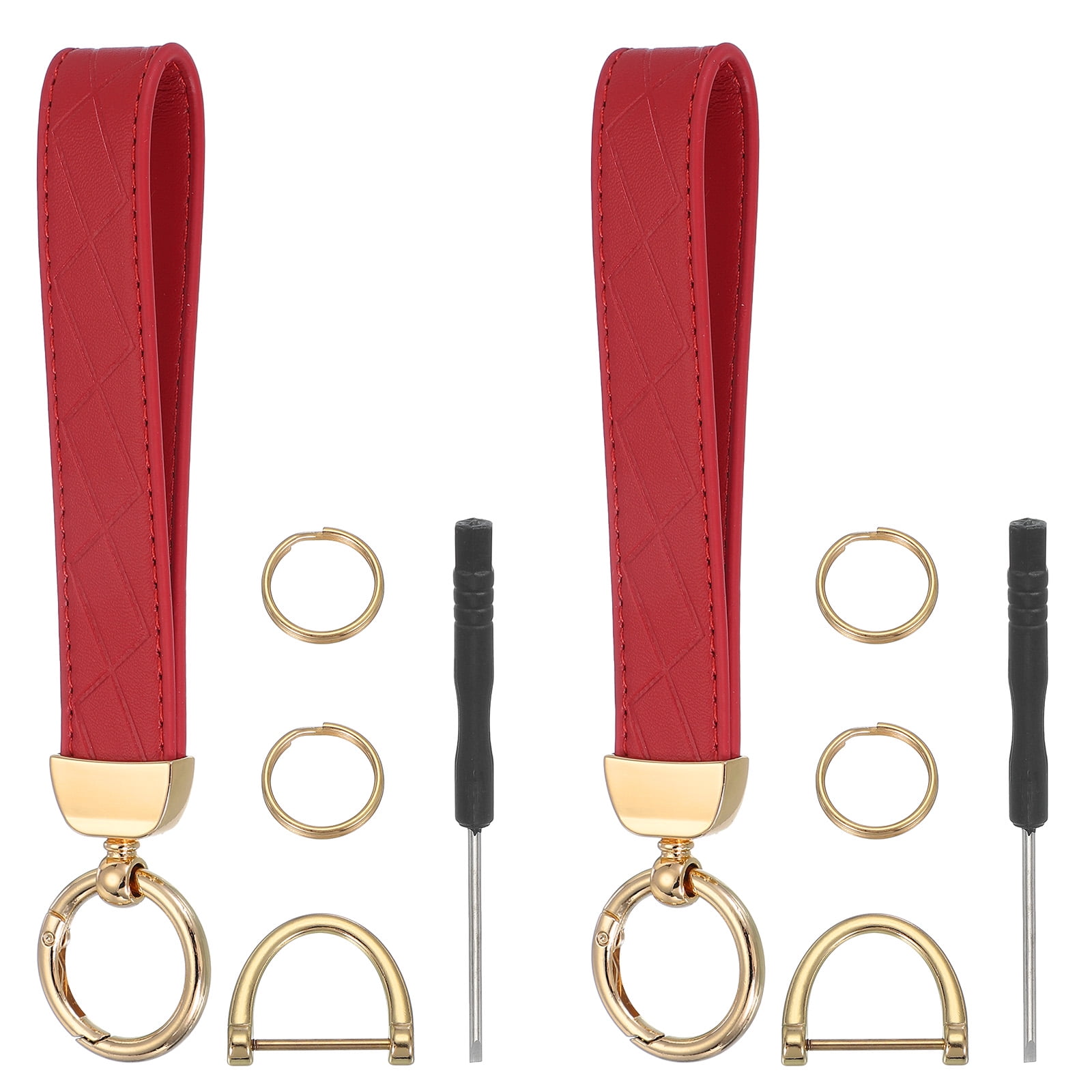 Click here for Unique Bargains Leather Wristlet Keychain Car Key... prices