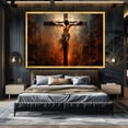 Affixzi Cross Canvas Wall Art, Spiritual Christian Home Decor, Dramatic ...
