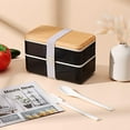 Bento Lonchera, Adult Lunch Box with Compartments (47oz), Stackable ...
