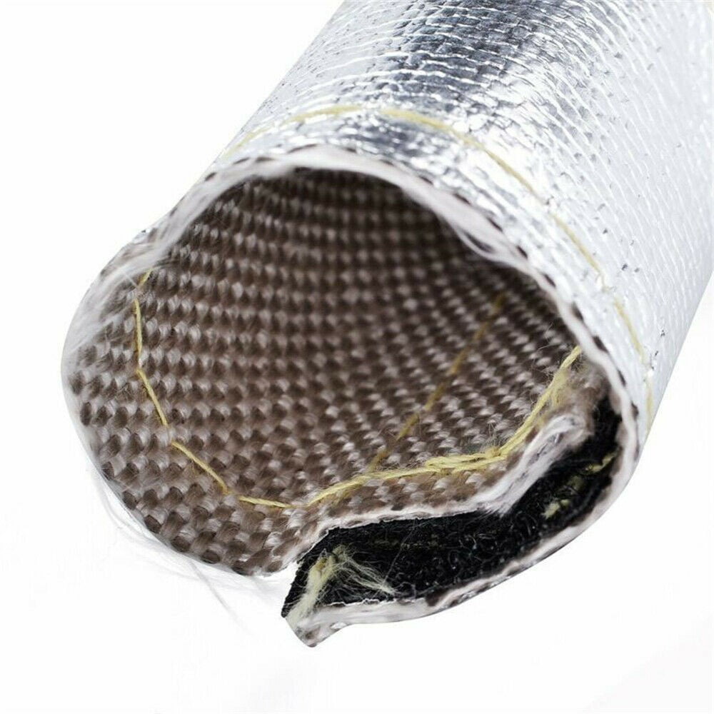 Max 90% OFF 3 Ft Metallic Heat Shield Sleeve Insulated Wire Hose Cover ...