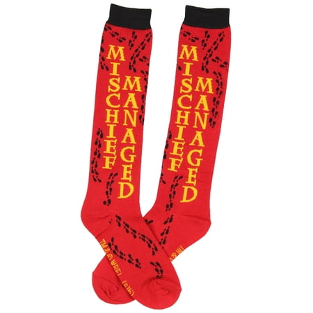 Harry Potter Mischief Managed Knee High Socks | Walmart Canada