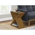 Accent Table - Nightstand - Narrow - Small - Lamp - Brown Veneer ...