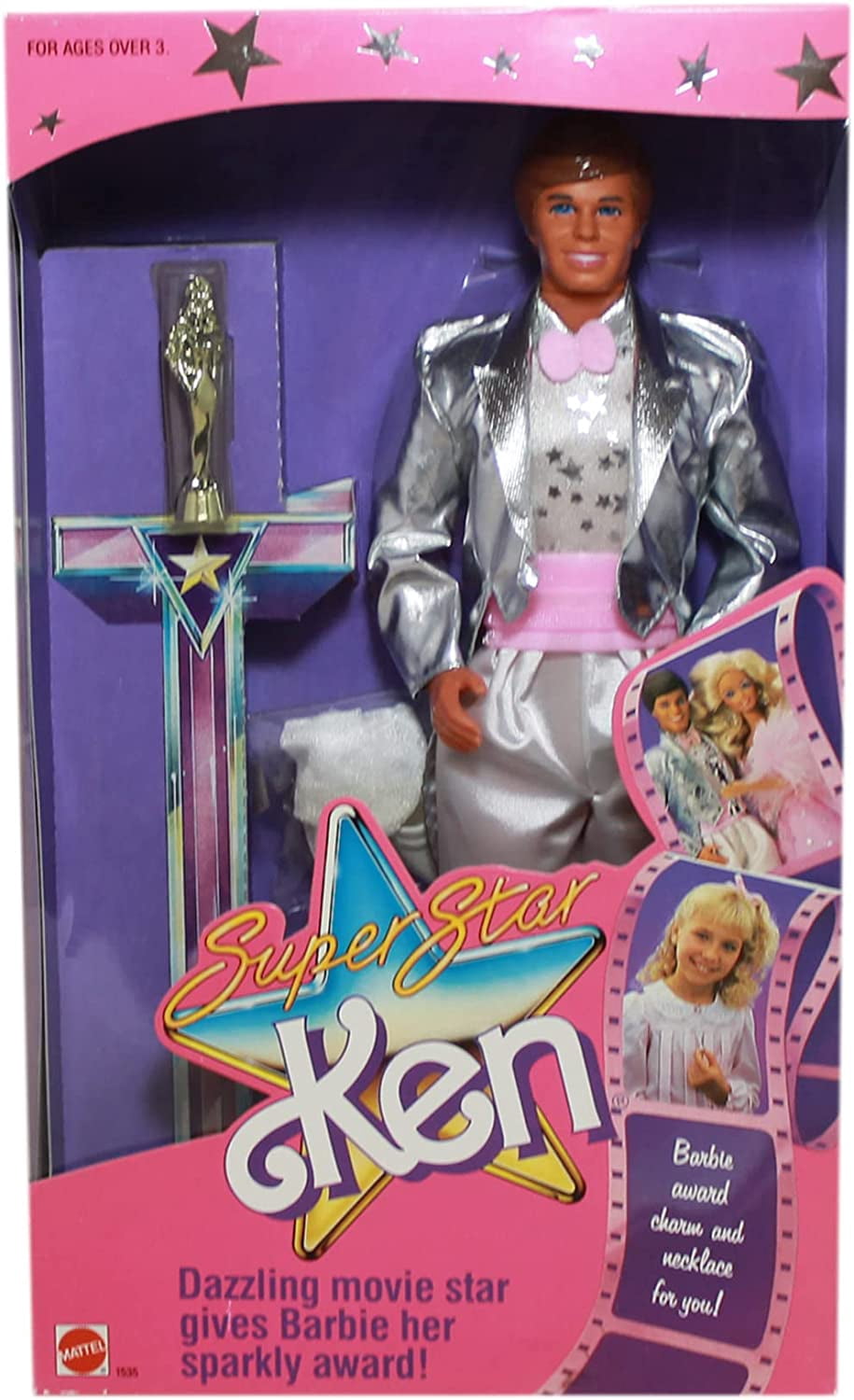 Barbie Super Star Ken Doll 1988 Mattel #1535 - Walmart.com