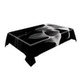 Chilfamy Black White Calla Rectangle Dining Tablecloth, Washable ...